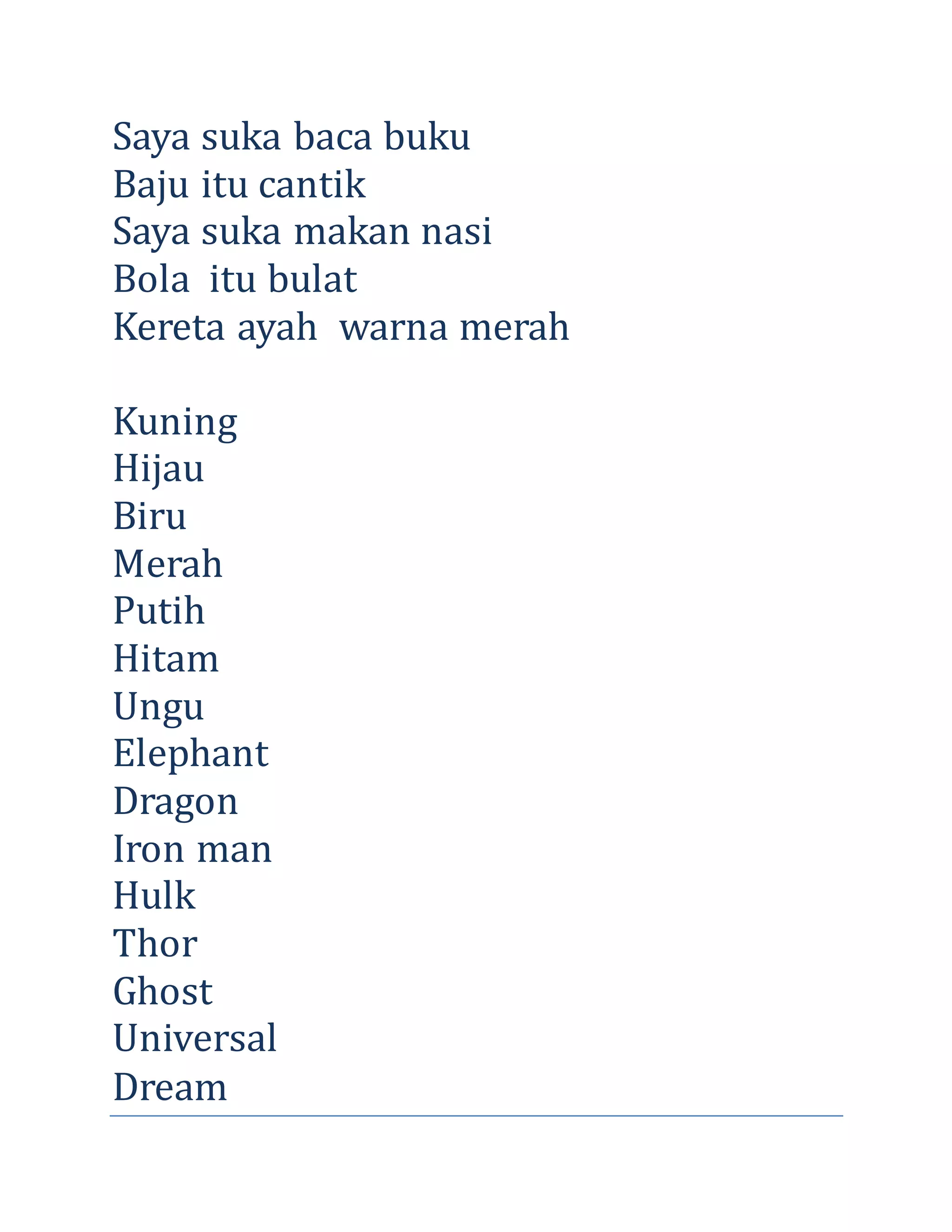 Saya suka baca buku | PDF