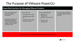 Say Bye to VMware PowerCLI ! Time to "GOVC" | PPT