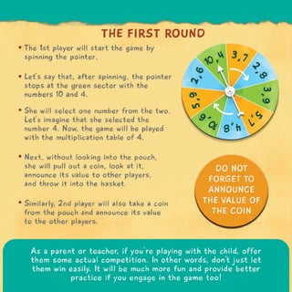 Multiplication tables Board Game - Say Cheese Cafe. 14 times more math ...