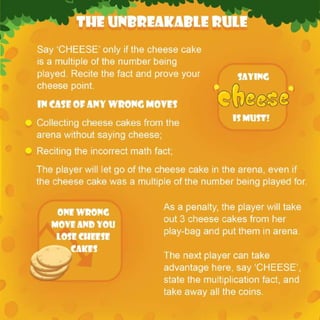 Multiplication Board Game - Say Cheese. 14 times more math practice | PDF