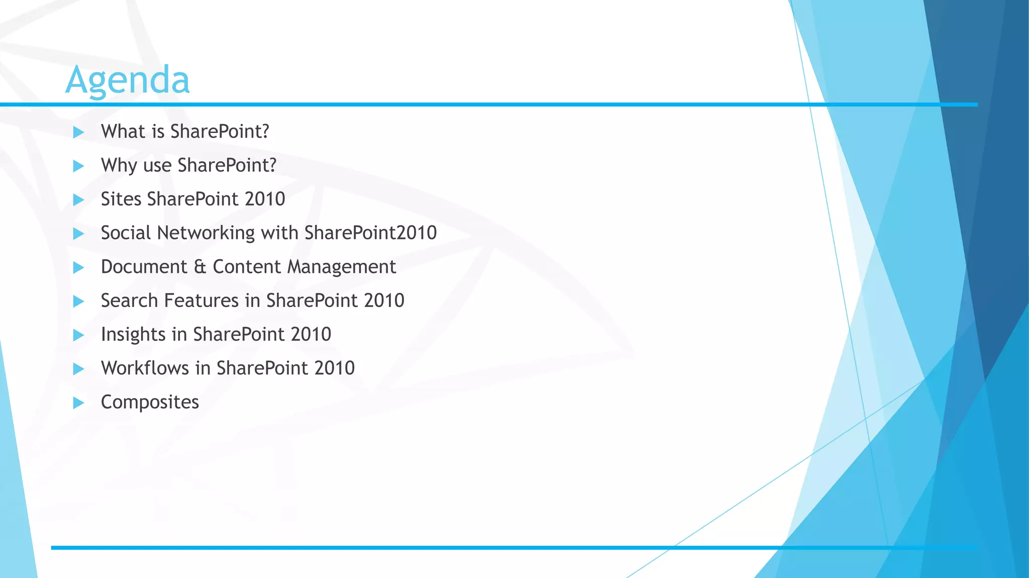 Introduction to SharePoint 2010 (Arabic ) | PPTX