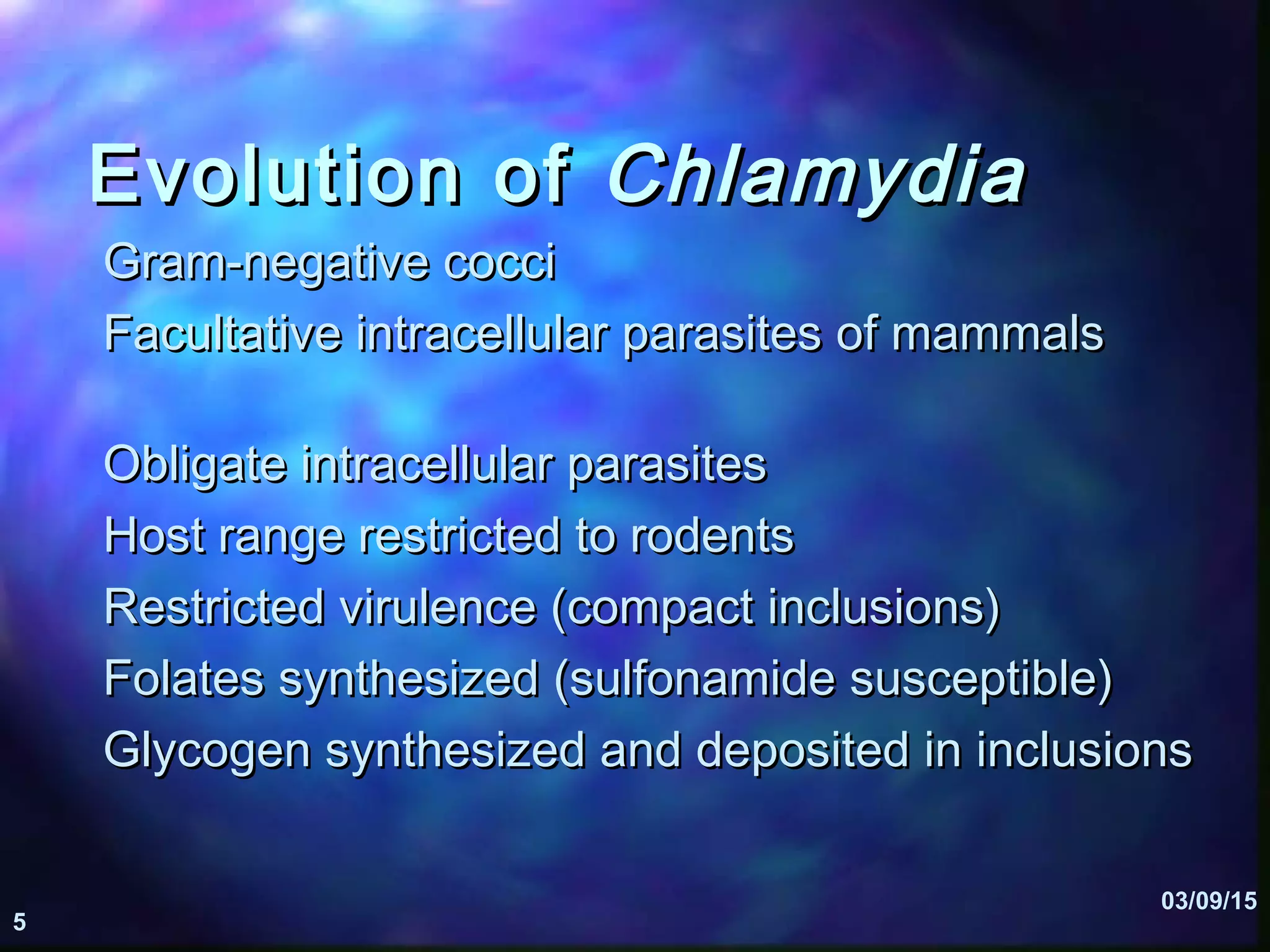 Chlamydia ; bacterial genus | PPT