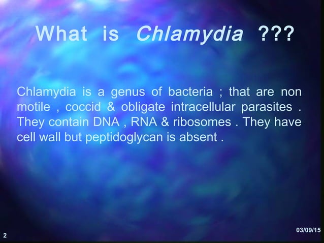 Chlamydia ; bacterial genus | PPT