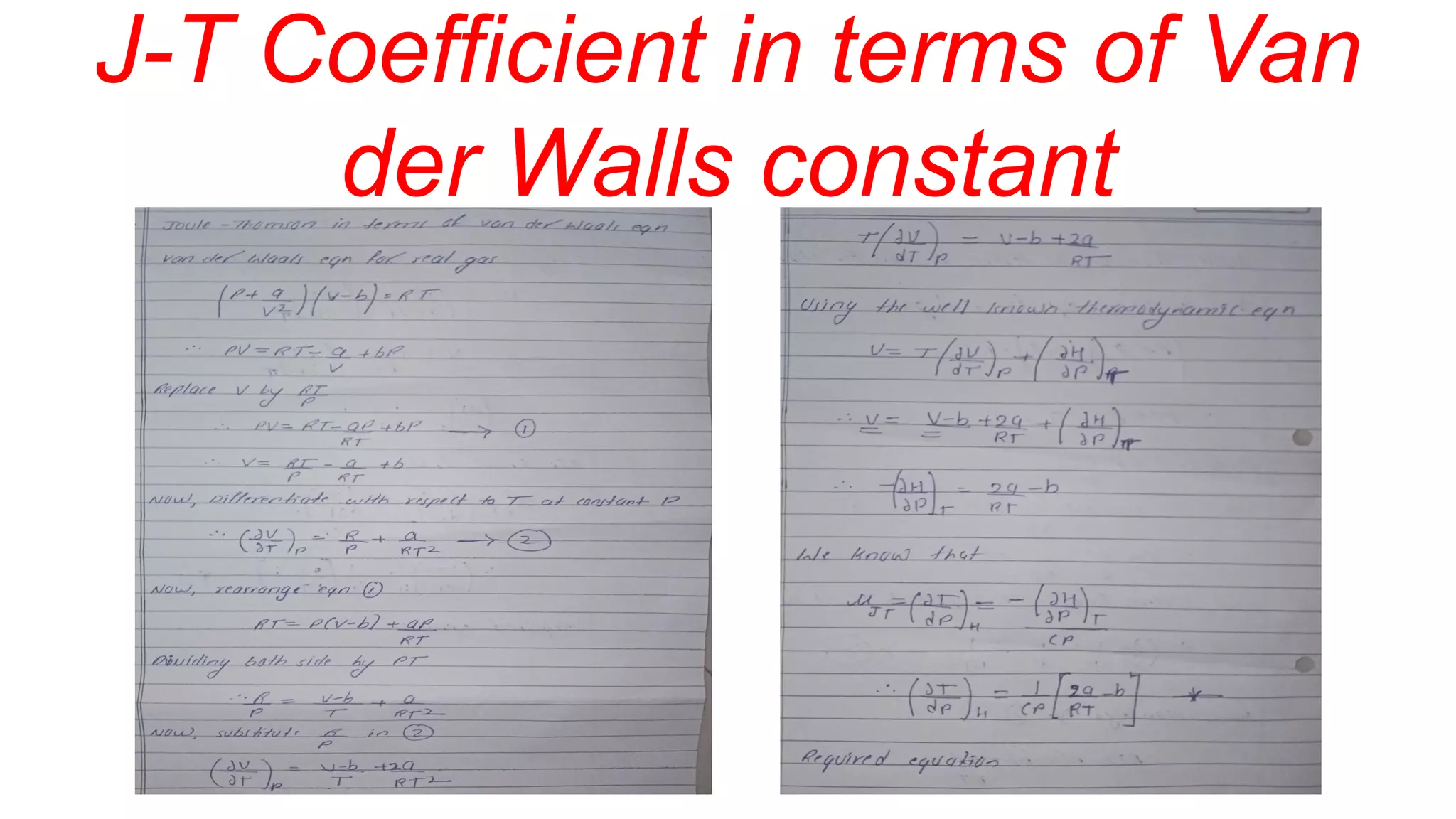 Thermodynamic Msc 1 State Function Exact Differential Maxwell Equation Joule Thomson Pdf