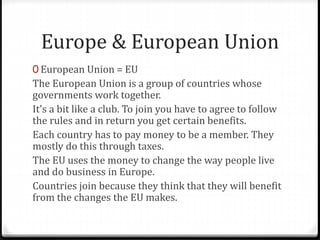 Say: European Union | PPTX