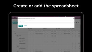 Say Goodbye to Excel with the New built-in Odoo Spreadsheets | PPTX