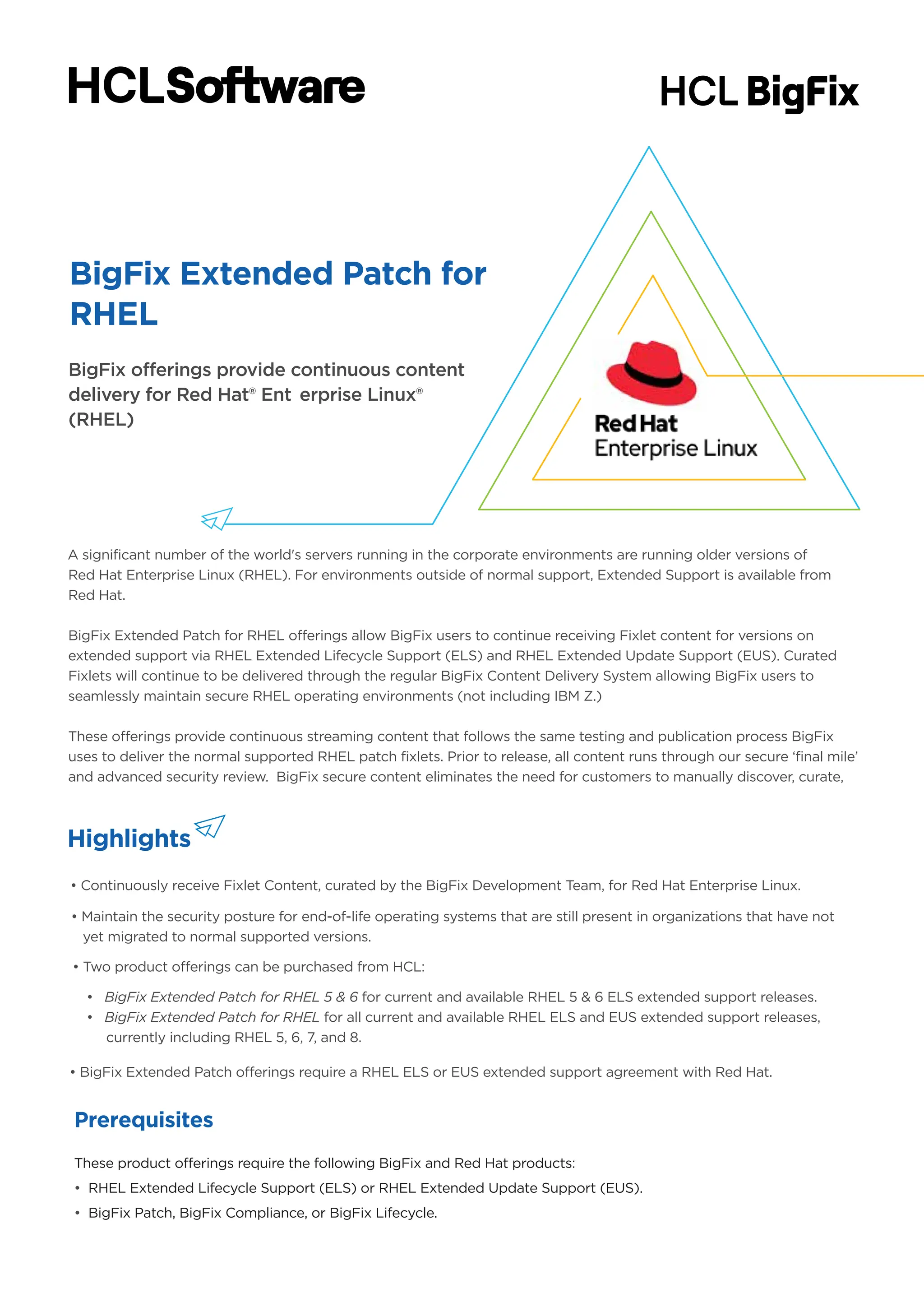 Say Goodbye to Patching Pain Points: BigFix Delivers Continuous Security for RHEL | PDF | Cloud ...