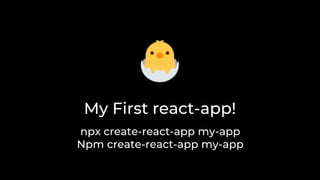 Say Hello to React day2 presentation | PPT