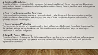 What Is a Empathetic Listener....Say-hey | PPTX
