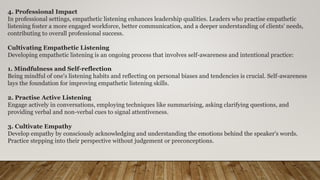 What Is a Empathetic Listener..........Sayhey | PDF