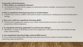 What Is a Empathetic Listener..........Sayhey | PDF