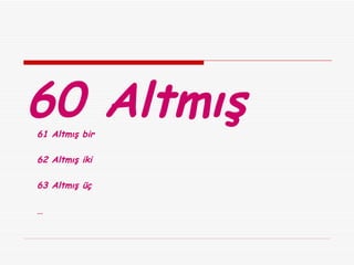 Sayilar (30-100) | PPT