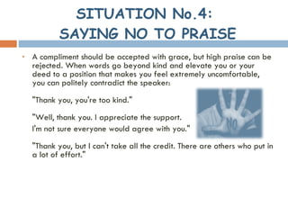 SAYING NO | PPT