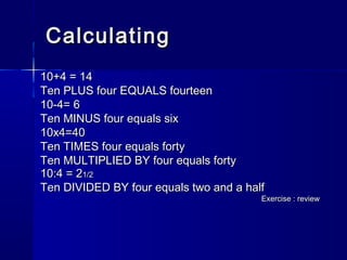 Saying numbers | PPT
