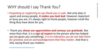 Saying Thank You | PPTX