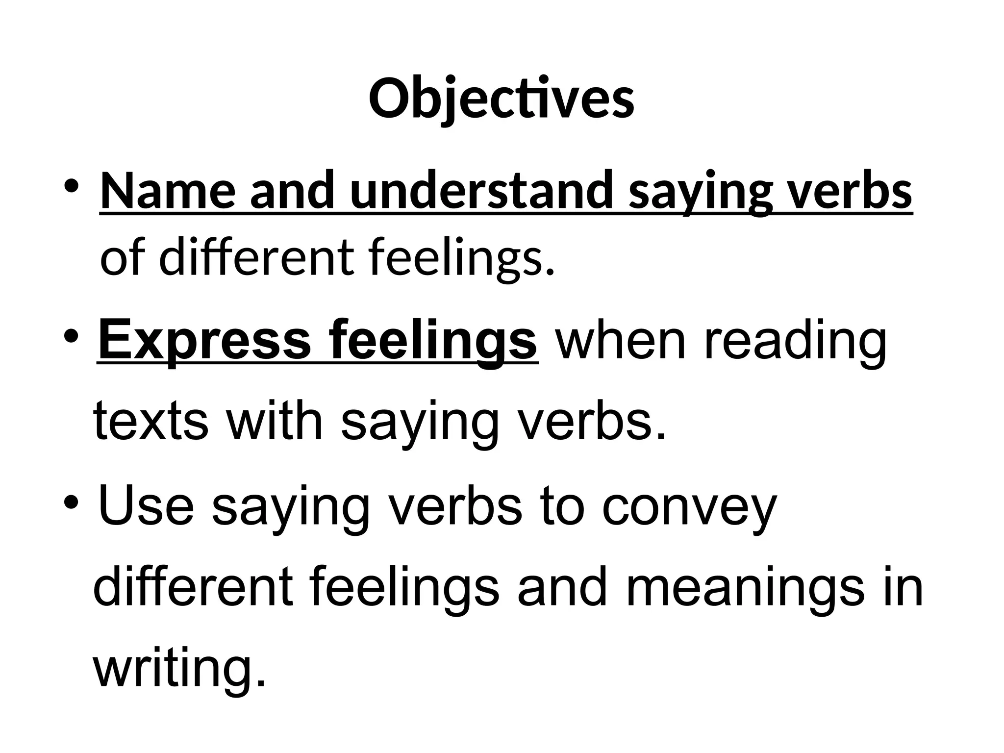Sayingverbsppt. Students can learn talking verbs | PPT