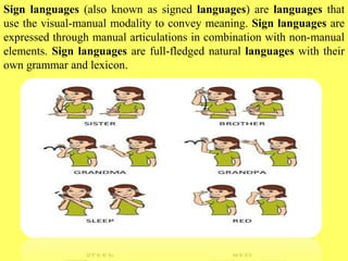 SAYING WITHOUT SPEAKING - ENVIRONMENTAL STUDIES CLASS III-CBSE | PPT