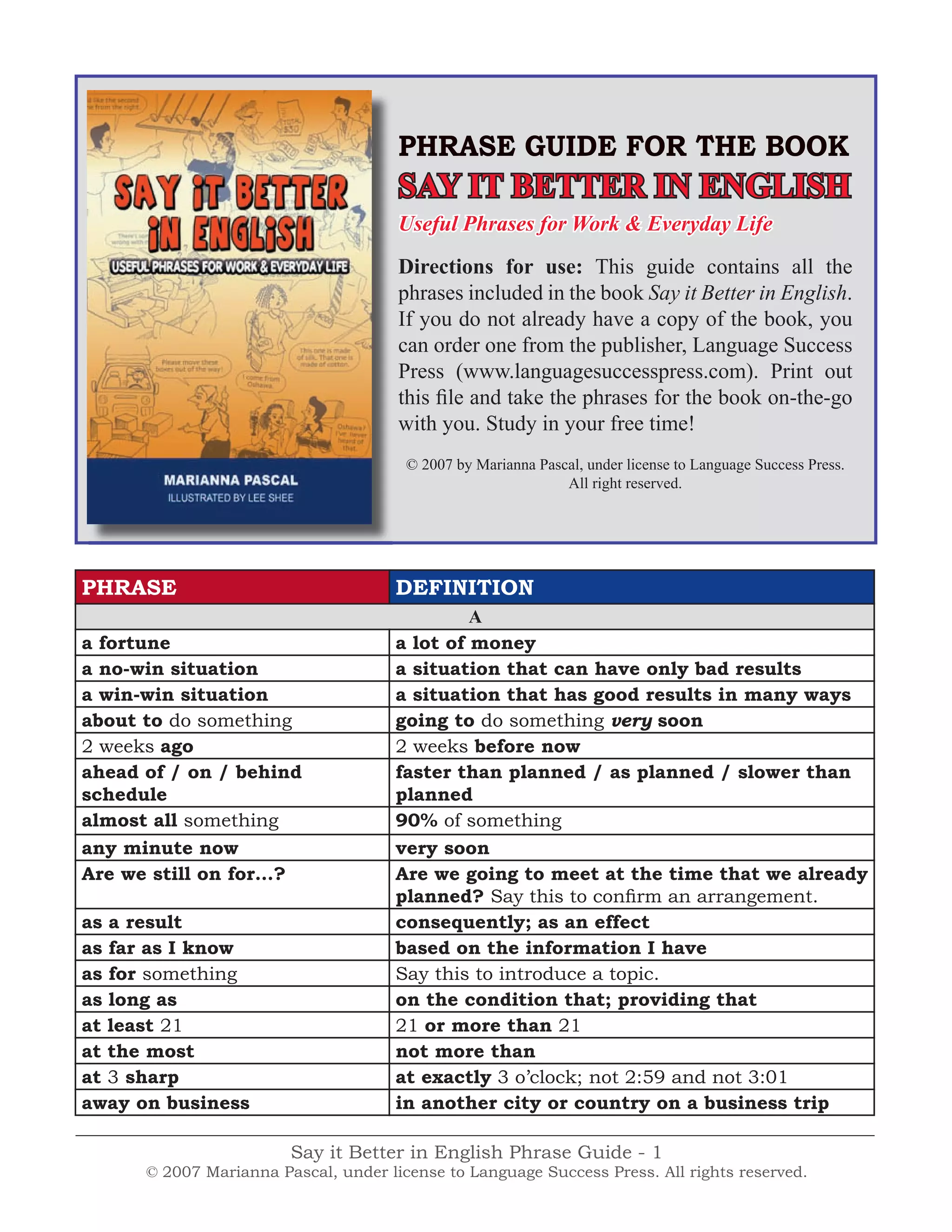 Sayitbetter phraseguide | PDF