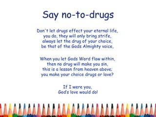 Drug Addiction Poems