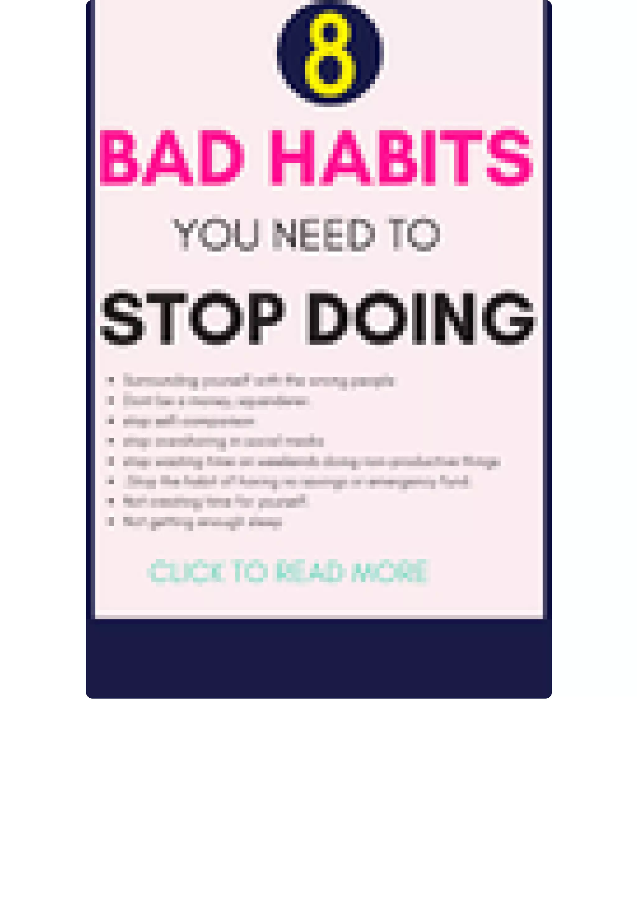 Say No To Bad Habits Ana Asatiani | PDF