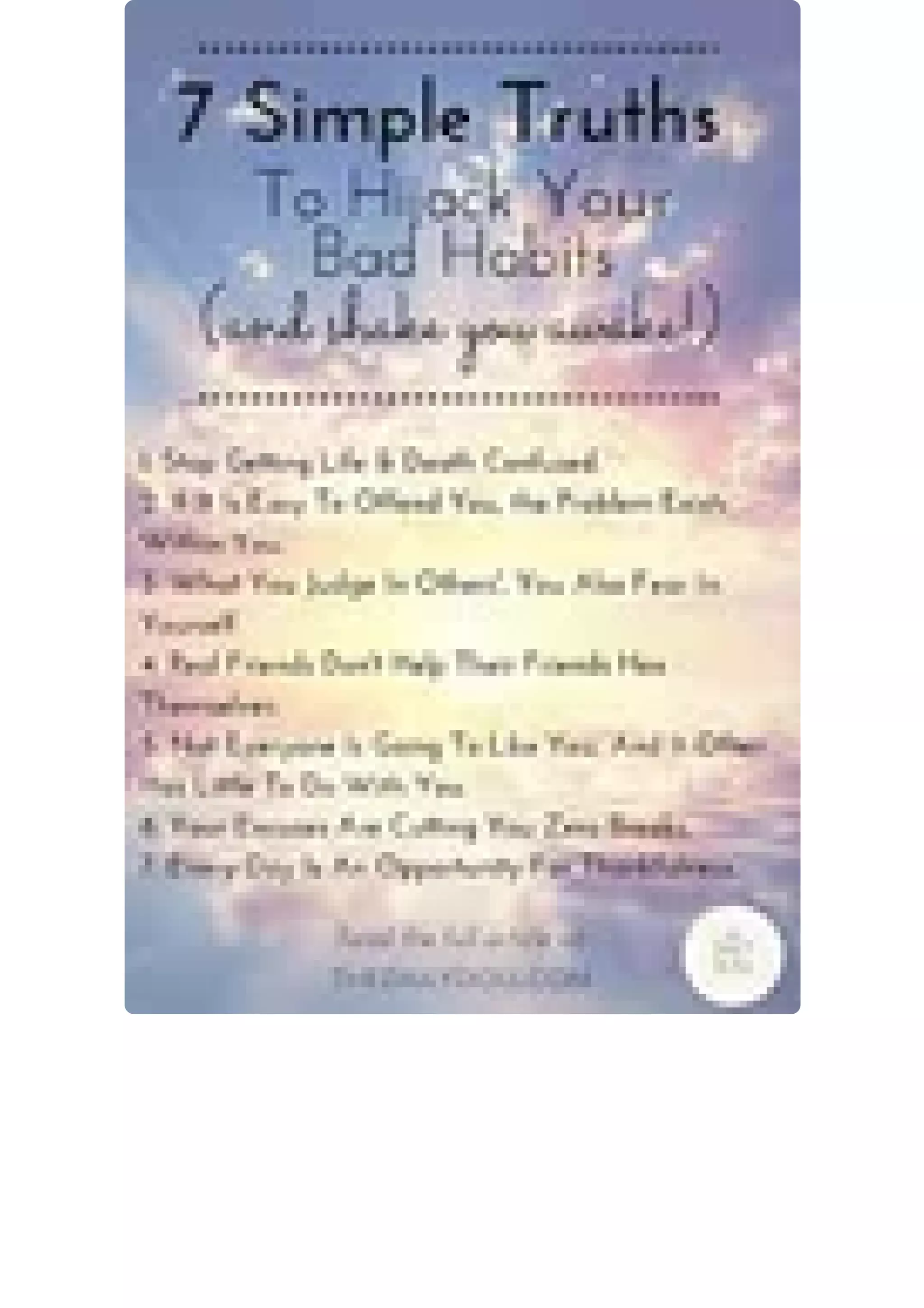 Say No To Bad Habits Ana Asatiani | PDF