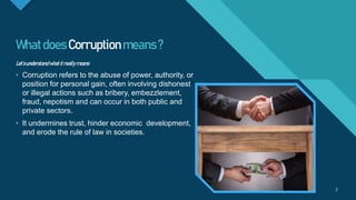 SAY NO TO CORRUPTION(1)(1).pptx. (Don’t Copy) | PPTX