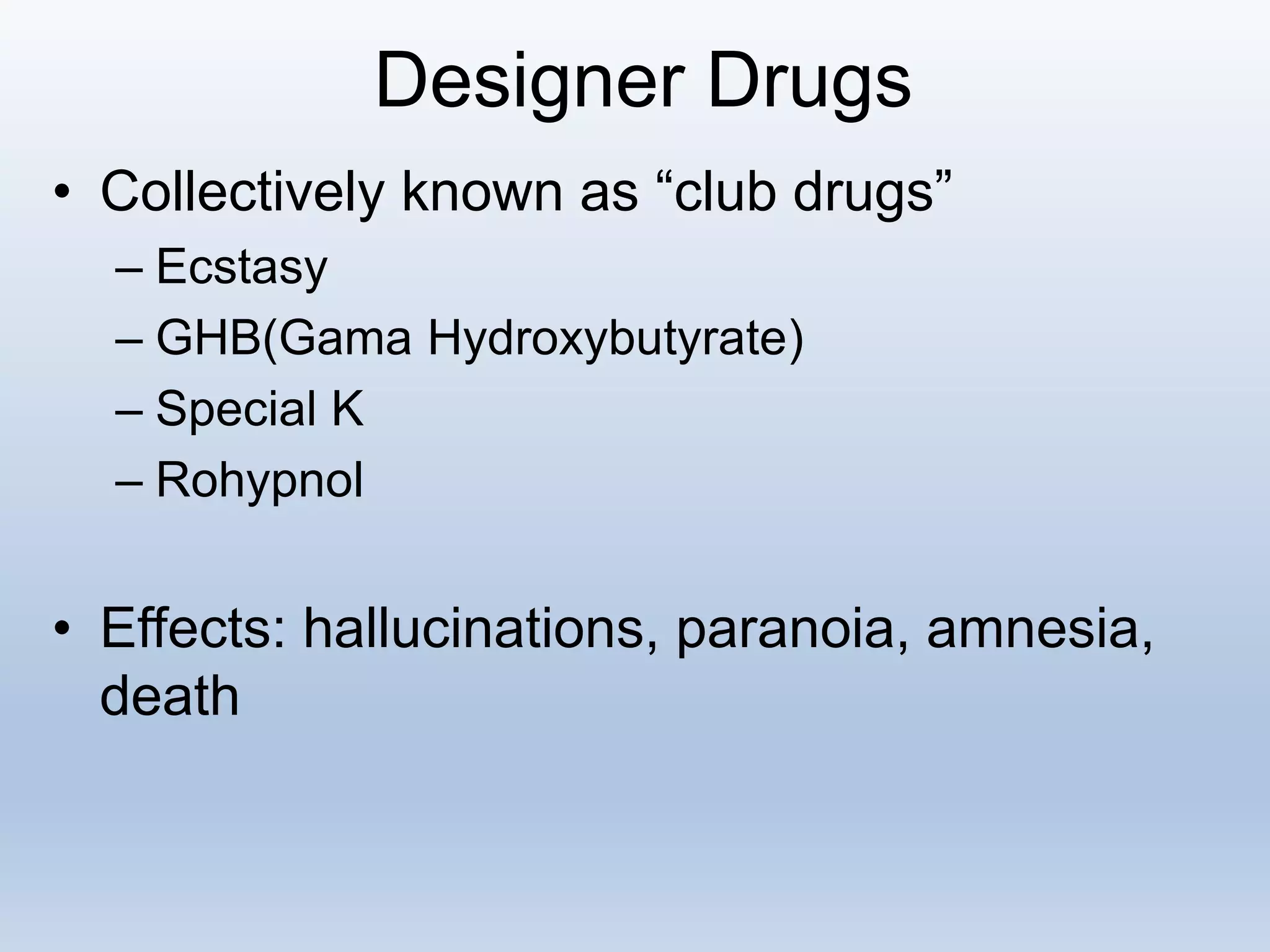 Say no to Addiction- Drugs and Types | PPTX