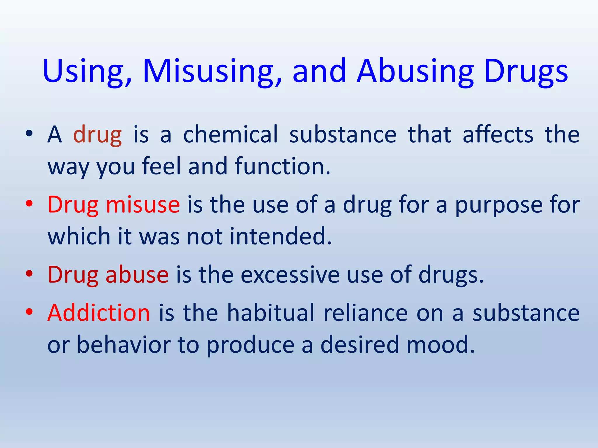 Say no to Addiction- Drugs and Types | PPTX