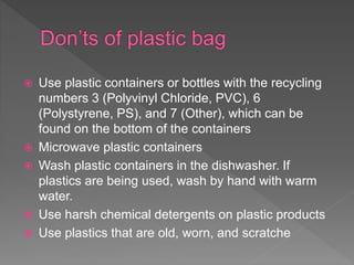 Say no to plastic bags | PPTX