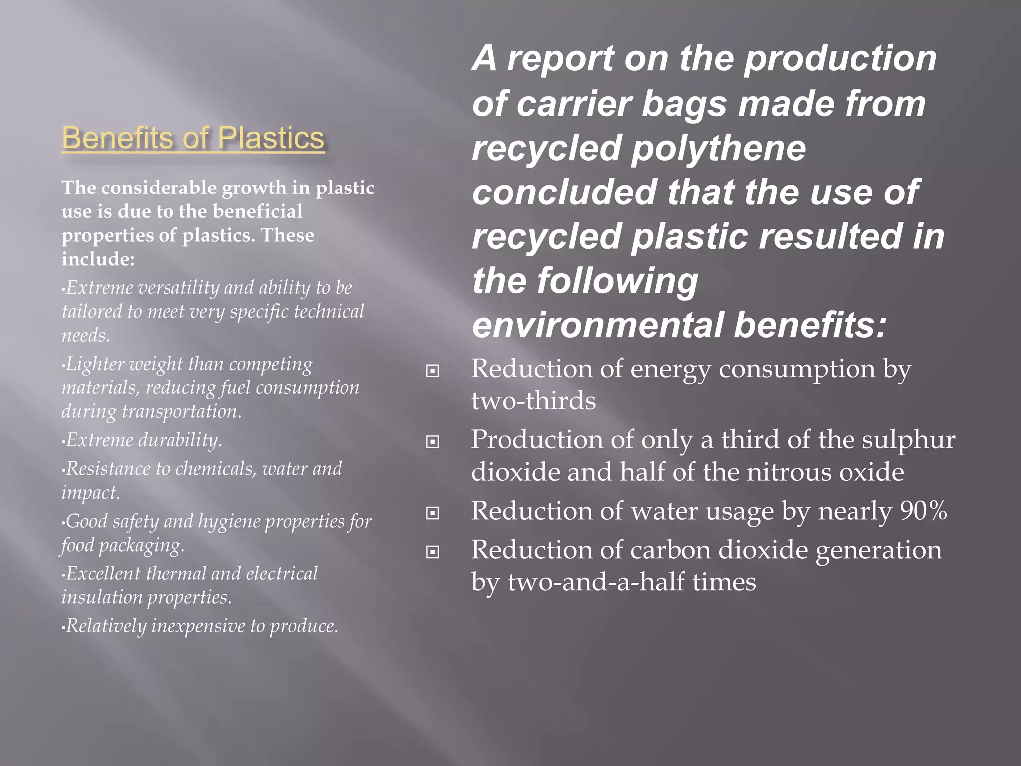 Say no to plastics | PPTX