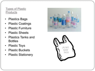 Say no to plastics | PPTX