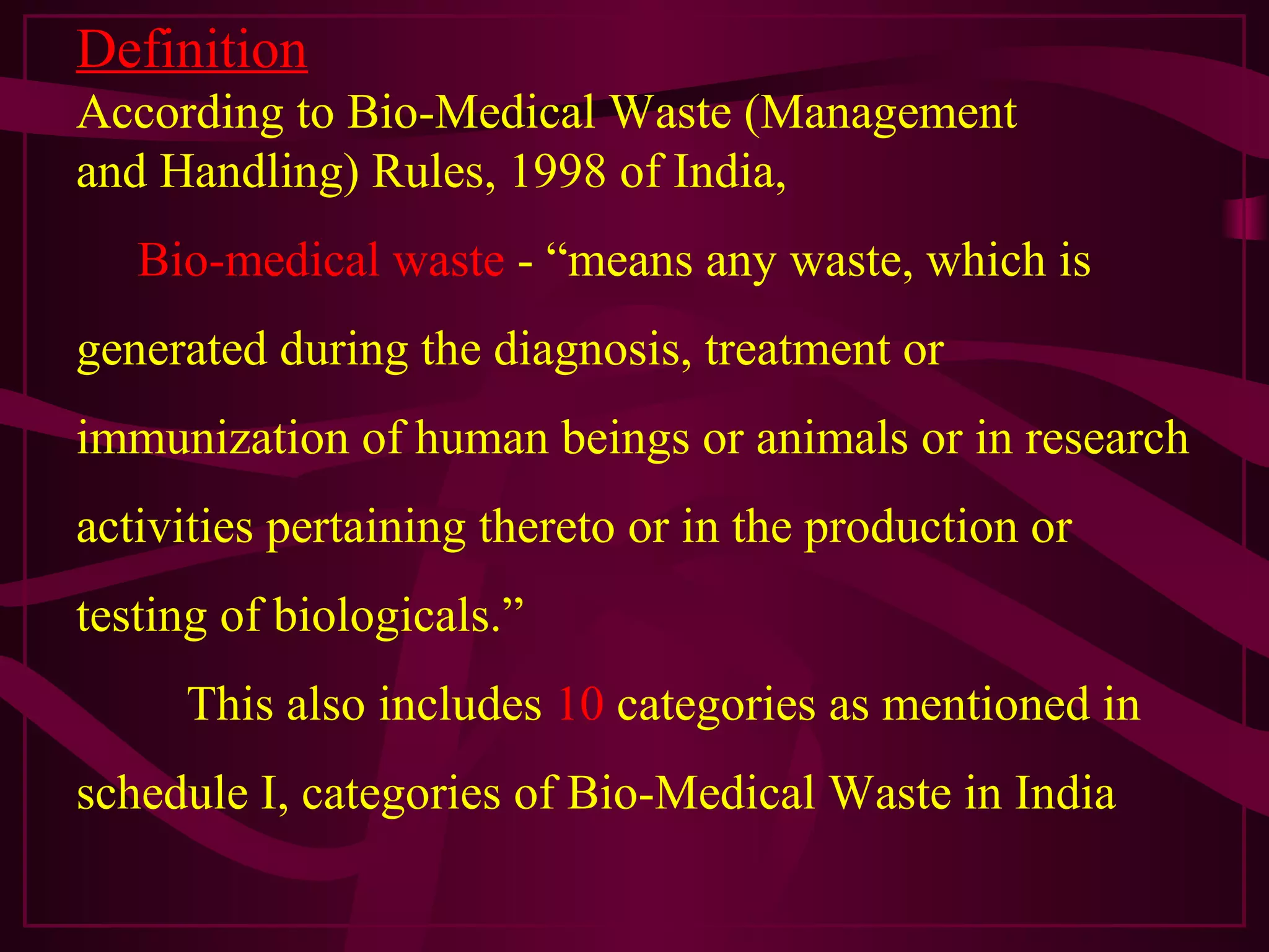 Hospital waste management | PPT
