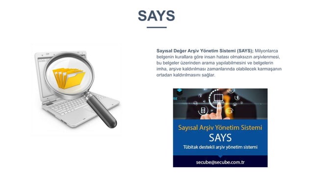 Dokuman Yonetim Sistemi CubeBox-SAYS | PPT