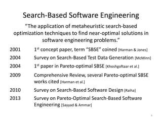 Pareto-Optimal Search-Based Software Engineering (POSBSE): A Literature ...