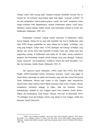 Dato' Sayyid Alwi bin Syeikh Tahir al-Haddad | DOCX