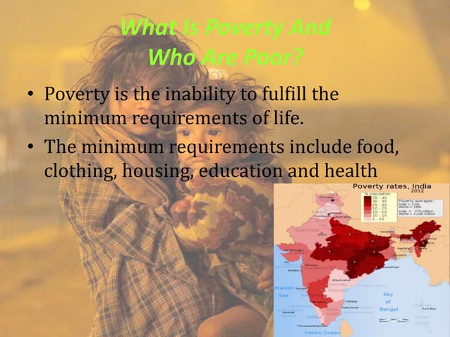 POVERTY IN INDIA AND ITS TYPES AND MEASURES | PPT