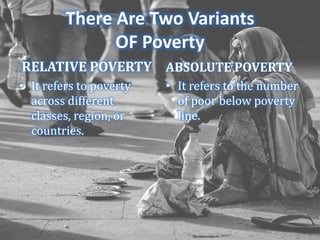 POVERTY IN INDIA AND ITS TYPES AND MEASURES | PPTX