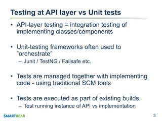 API Testing with Open Source Code and Cucumber | PPT