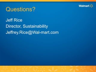 SB'12 - Jeff Rice - Walmart | PPT