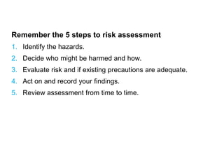 Volunteer guide to event risk assessments: Parkinson's UK volunteer ...