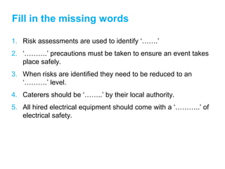 Volunteer guide to event risk assessments: Parkinson's UK volunteer ...