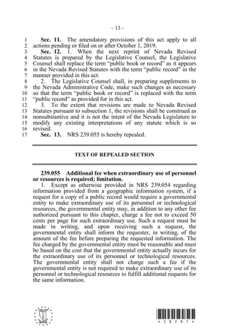 Nevada Senate Bill 287, 2019 | PDF | Personal Taxes | Personal Finance