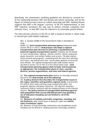 SB 375 Analysis and Intent | PDF