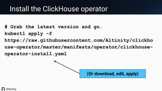 Altinity Cluster Manager: ClickHouse Management for Kubernetes and ...