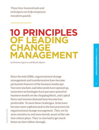 10 Principles of Leading Change Management | PDF