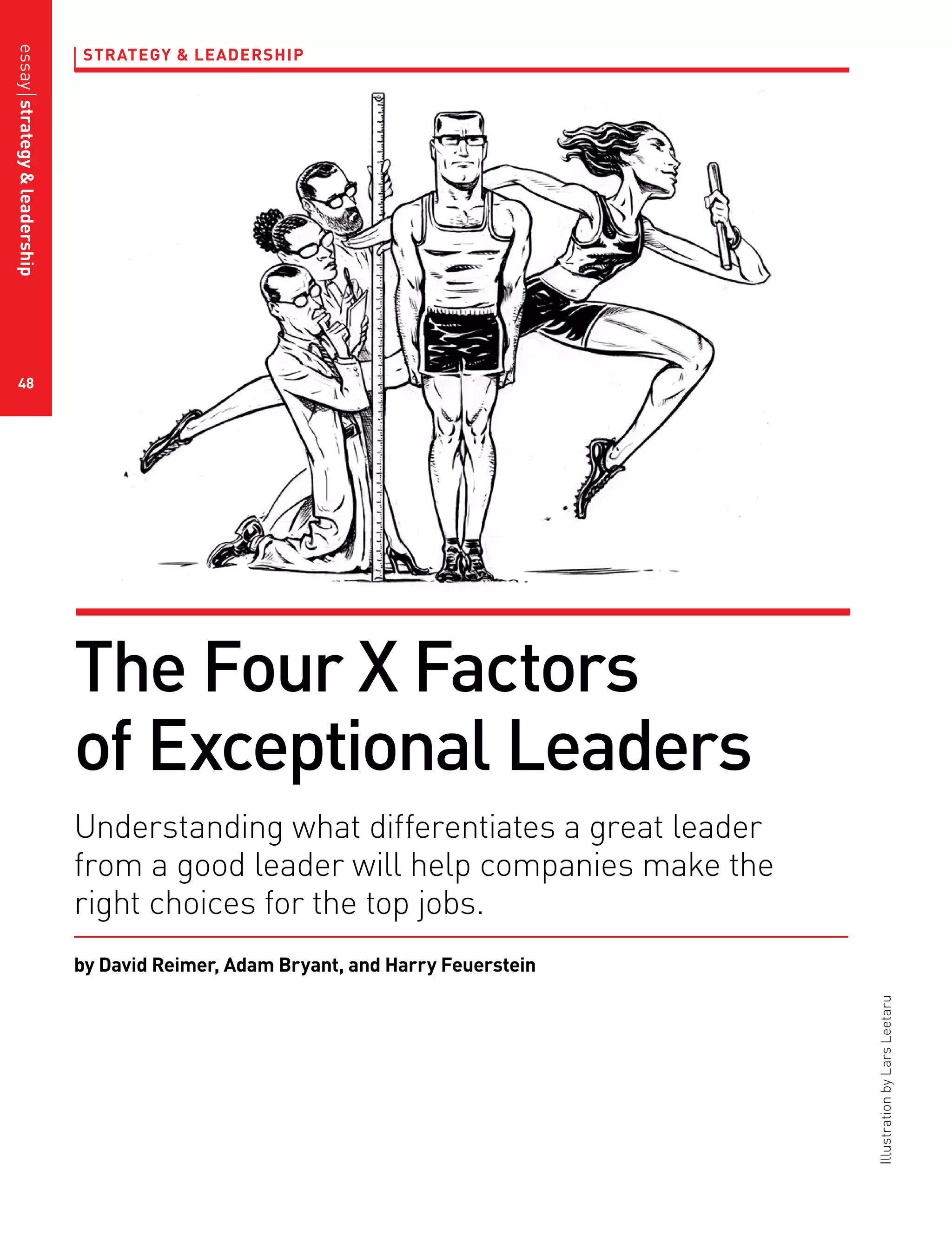 The Four X Factors of Exceptional Leaders | PDF