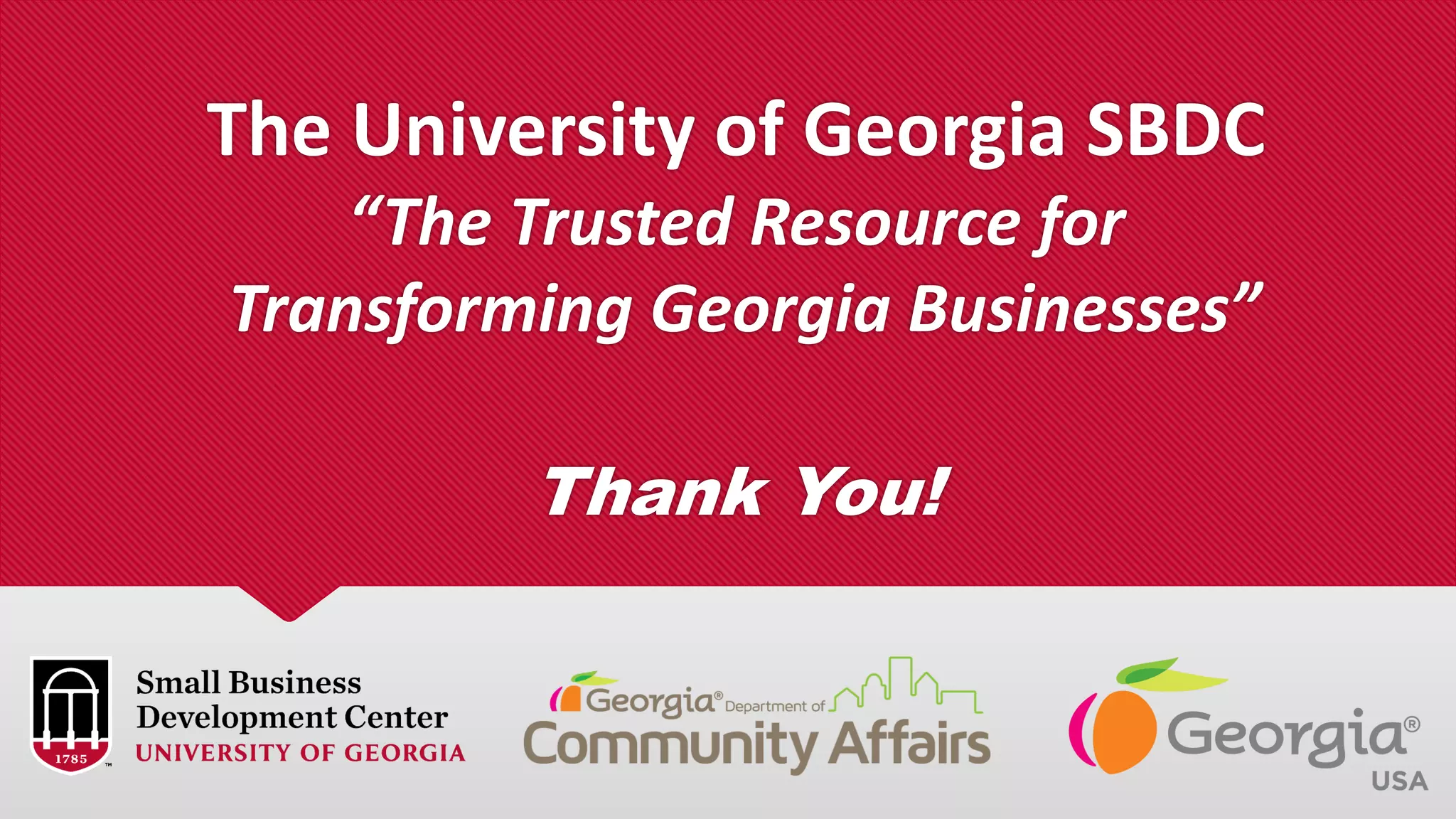GEORGIA | SBA | SBDC EMERGENCY LOAN RESOURCES | PPT