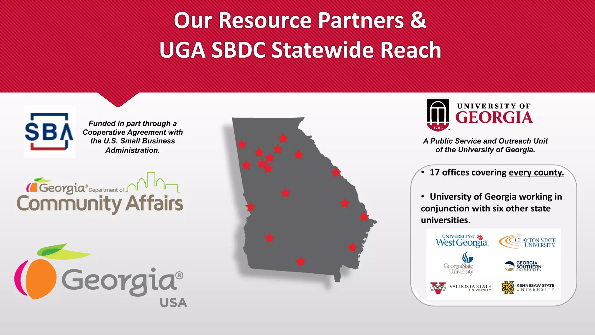 GEORGIA | SBA | SBDC EMERGENCY LOAN RESOURCES | PPT