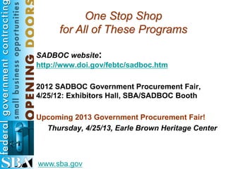 SBA Opening Doors | PDF