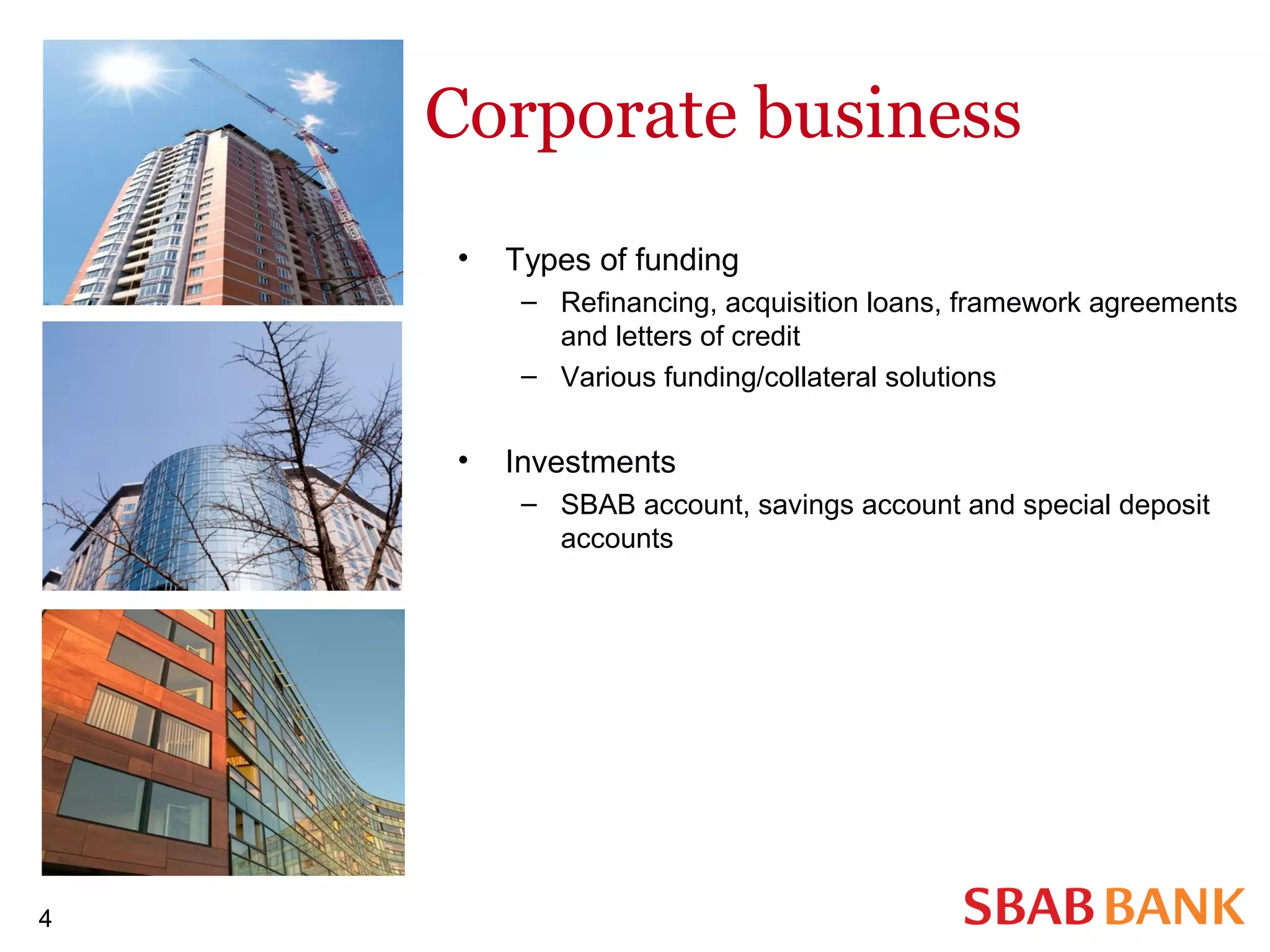 Sbab Bank corporate presentation | PPT | Business Banking & Finance ...